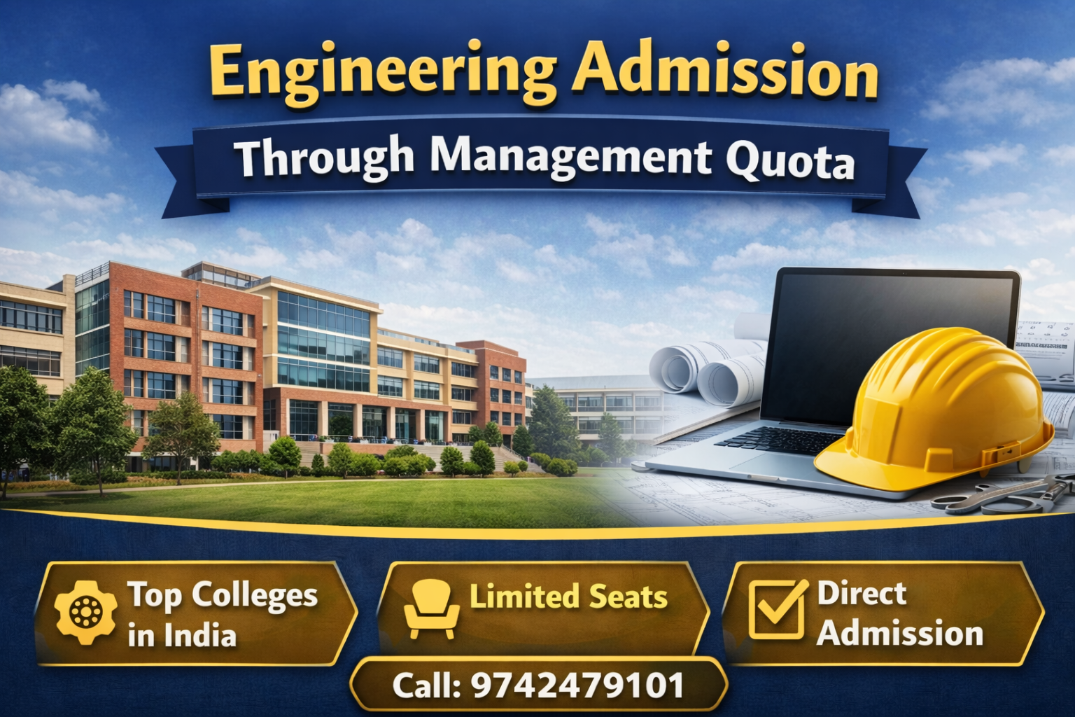 Engineering Admission Through Management Quota - btech-seats.com